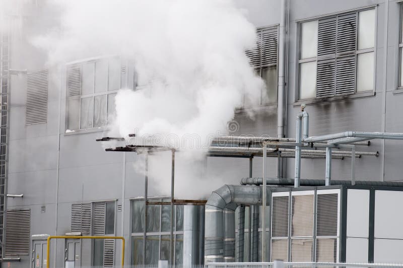 Industrial Smoke from the Pipe in the Factory. Stock Photo - Image of ...