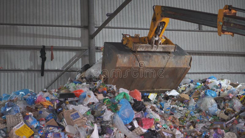 Industrial Recycling of Household Waste. Stock Video - Video of plastic ...