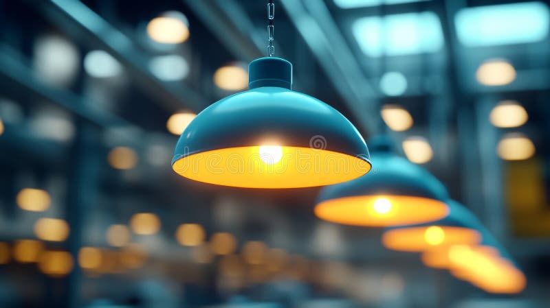 An Industrial Space Equipped with LED Lighting Signifies a Commitment To Energy Conservation and ...