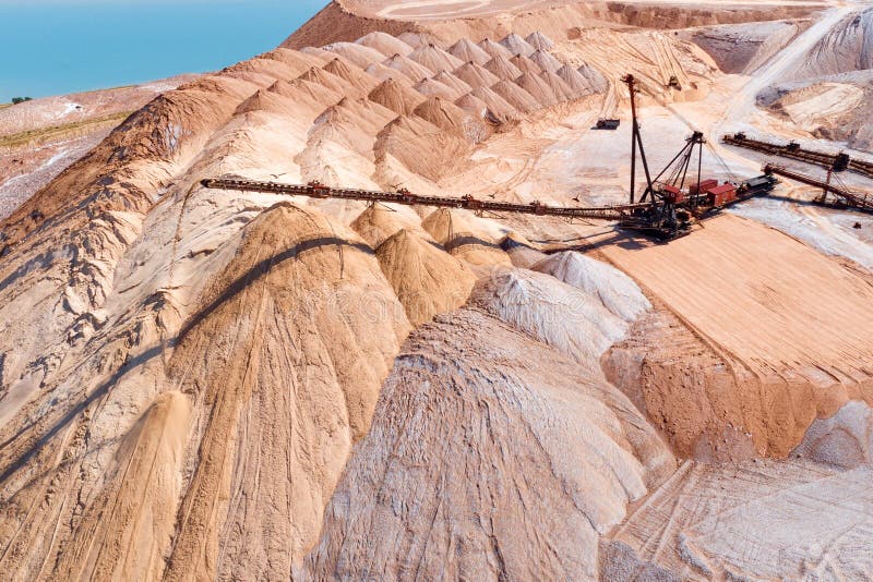 Spreader In The Process Of Work. Transportation Of An Empty Rock To A ...