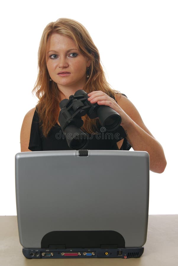 Industrial Spy stock image. Image of laptop, hand, computer - 1879643