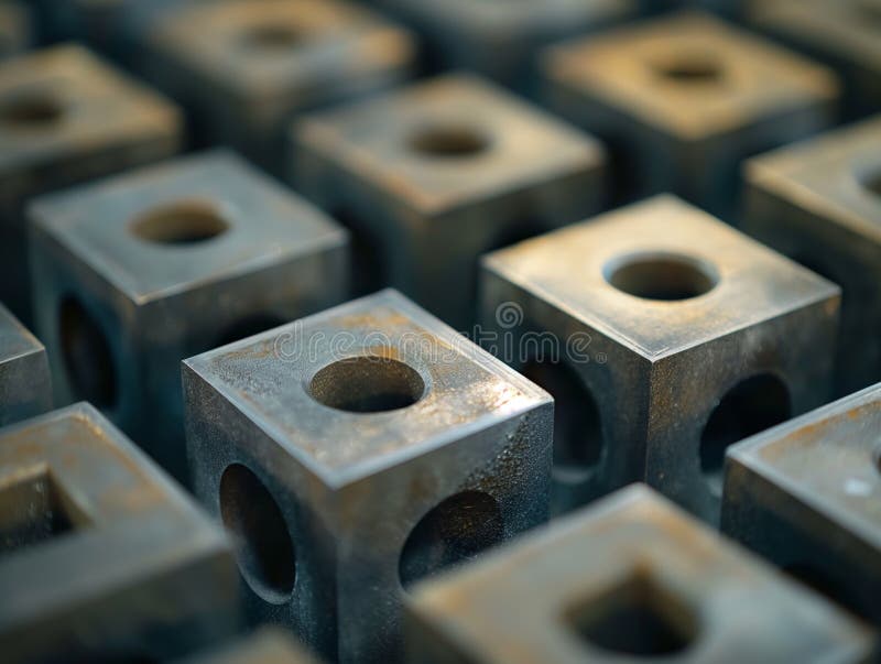 Industrial Square Molds Abstract Stock Image - Image of engineering ...