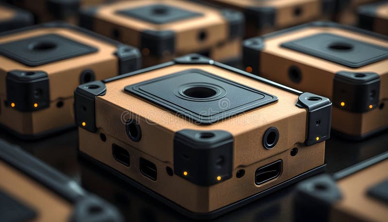 AI-Generated Tan Tech Gadgets Stock Illustration - Illustration of ...