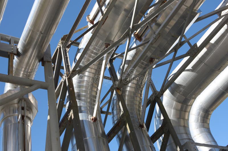 Industrial Steam Pipes stock photo. Image of exterior - 6907714