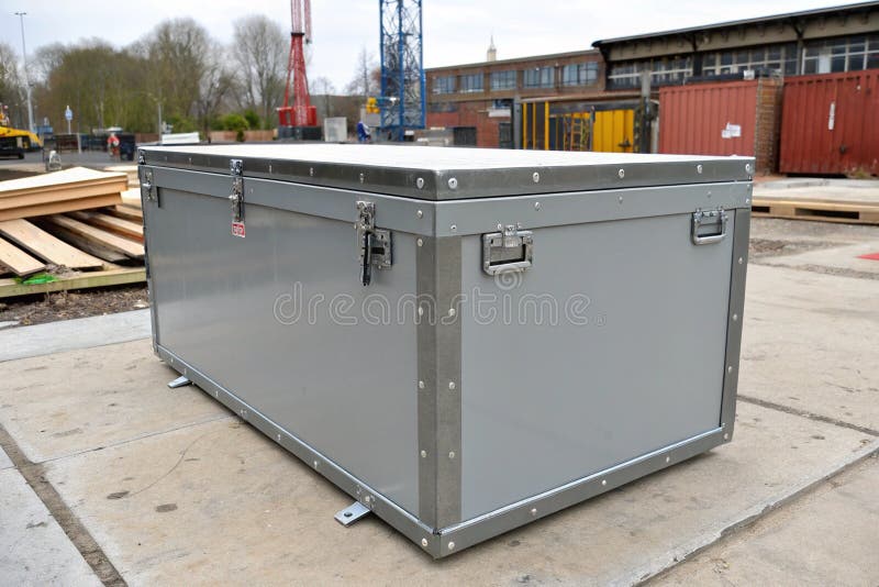Industrial Steel Box Used for Construction Projects Stock Illustration ...