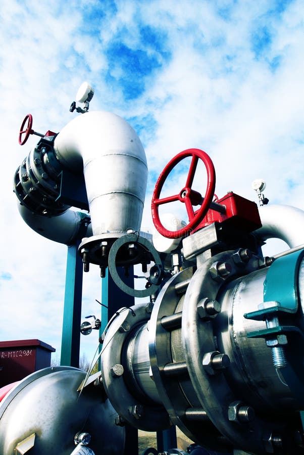 Close-up of Old Gate Valve on Pipe Connection Stock Photo - Image of ...