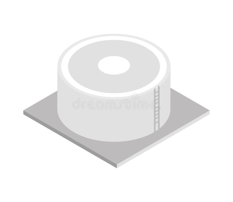 Industrial steel tank stock vector. Illustration of isolated - 252829520