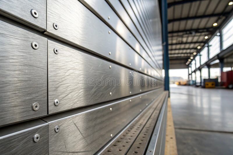 Industrial Steel Texture â€ Metal Surface Close-Up Stock Illustration ...