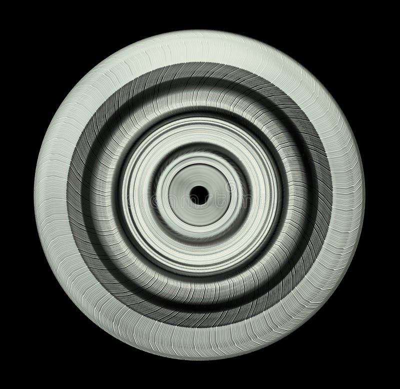 Industrial Steel Wheel Isolated on Black Stock Image - Image of ...