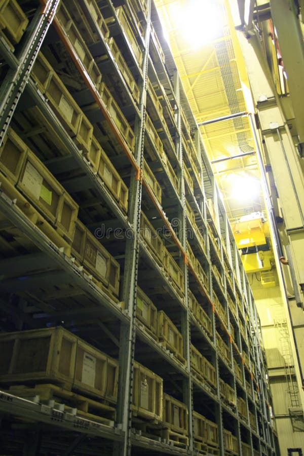 High Rise Factory Warehouse Stock Photo - Image of logistics, indoors ...