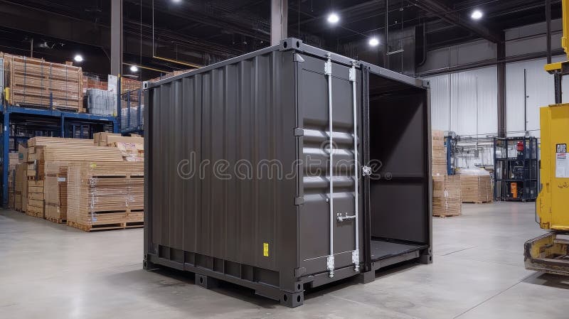 Industrial Storage Container in a Warehouse, Showcasing the Robust ...