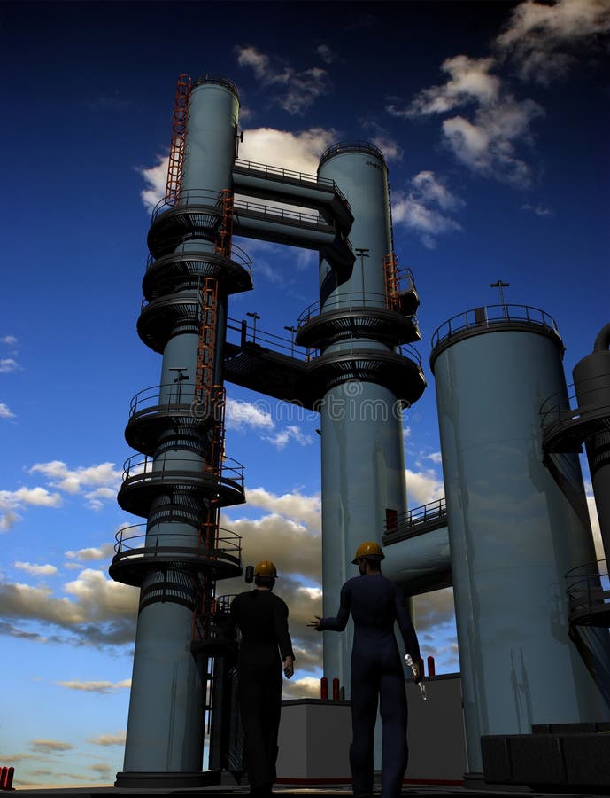 Industrial structure stock illustration. Illustration of warming - 12504184