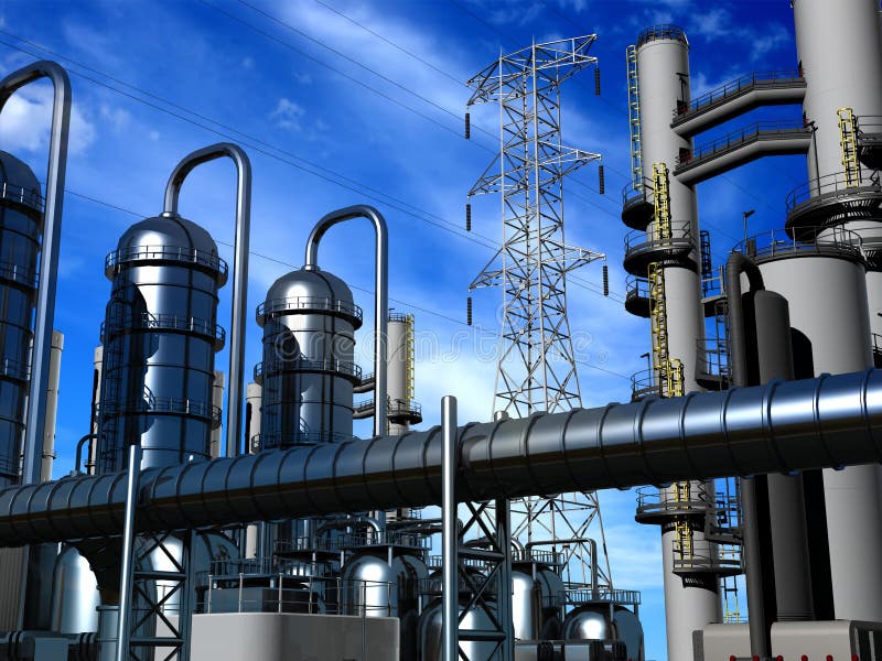 Industrial structure stock illustration. Illustration of technology ...