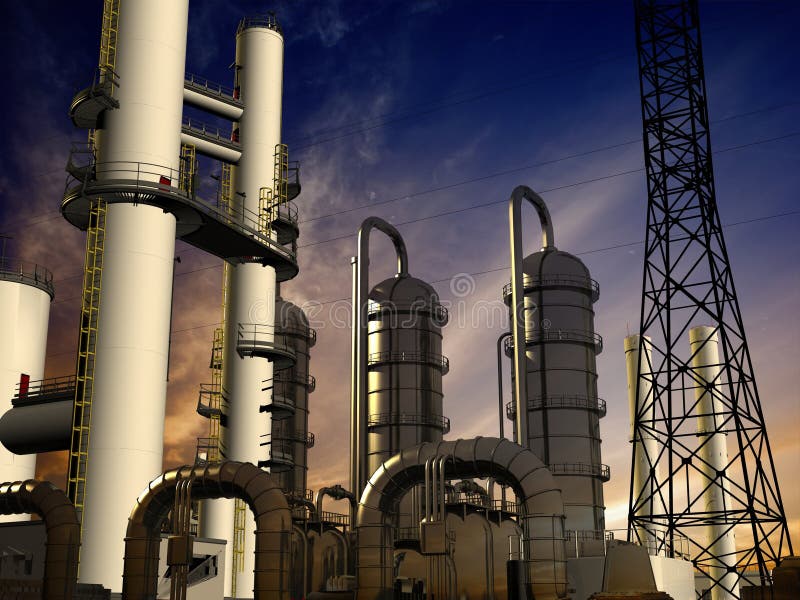 Industrial structure stock illustration. Illustration of research ...