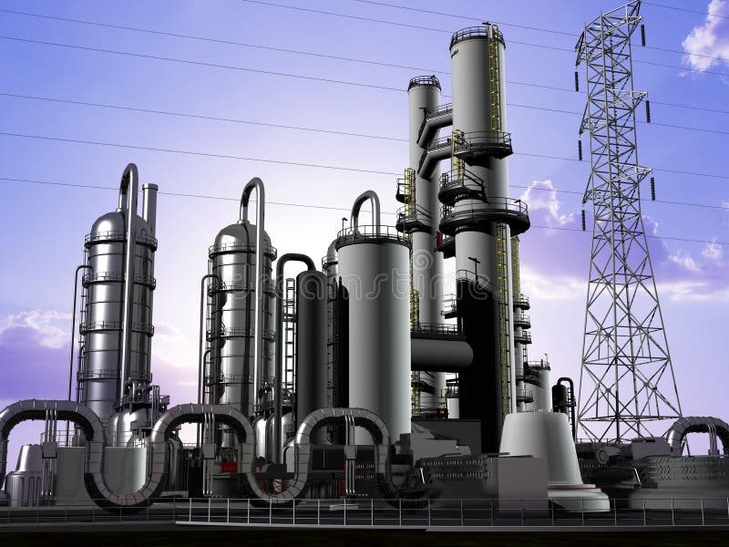 Industrial structure stock photo. Image of chemical, work - 10488586