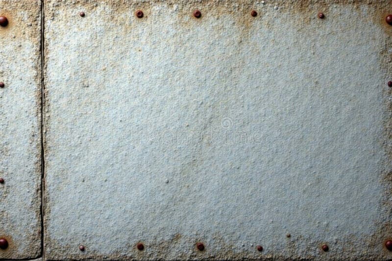 Industrial-style Concrete Wall with Rough Grey Texture and Rusty Metal ...