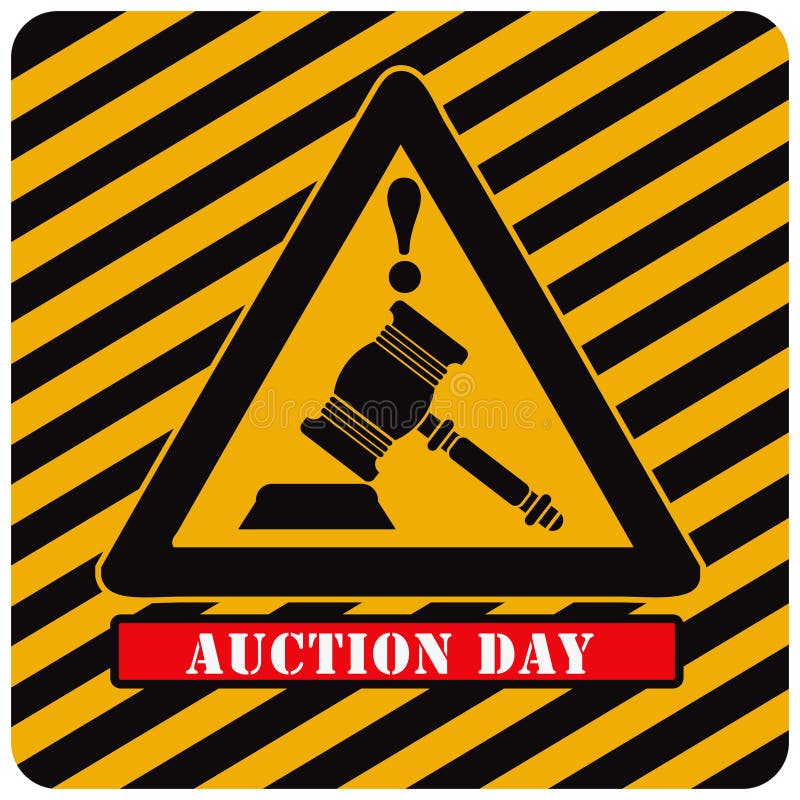 Industrial Symbol Auction Day Stock Vector - Illustration of public ...