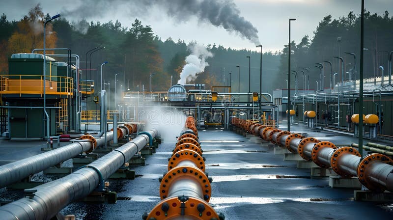 Industrial Symphony: the Rhythm of Gas Pipelines. Concept Industrial ...