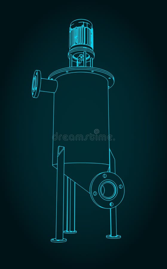 Industrial tank mixer stock vector. Illustration of sketches - 321853716