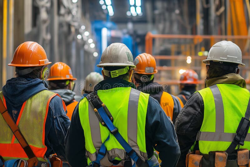 Industrial Team Safety stock illustration. Illustration of white ...