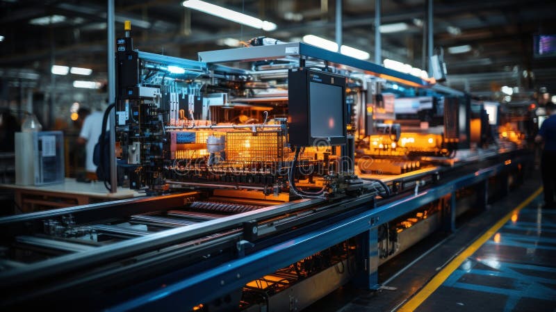 Industry 4.0 Concept Artificial Intelligence or AI, with Automation ...