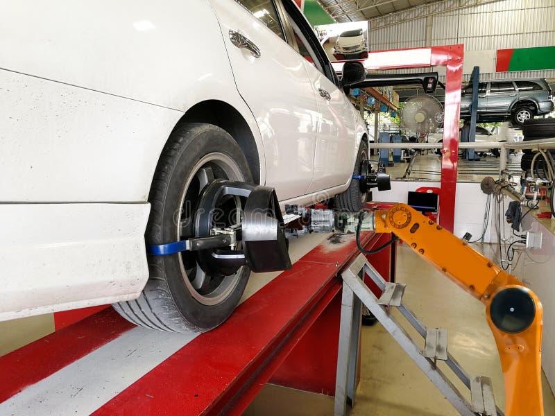 Industrial and Technology Robotic Arm Car Repair Stock Image - Image of ...