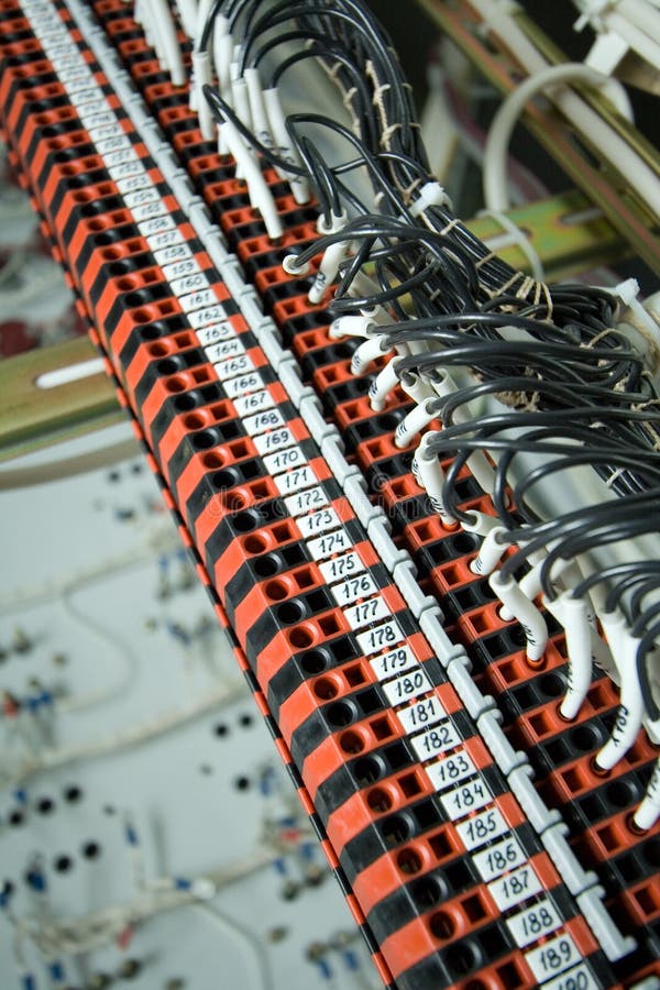 Industrial terminal block stock photo. Image of scale - 2290864