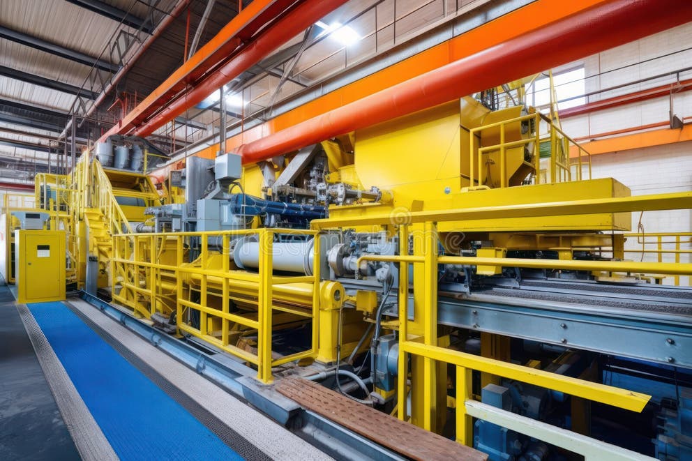 Industrial Textile Process, Wool Carding Machine in Action Stock ...