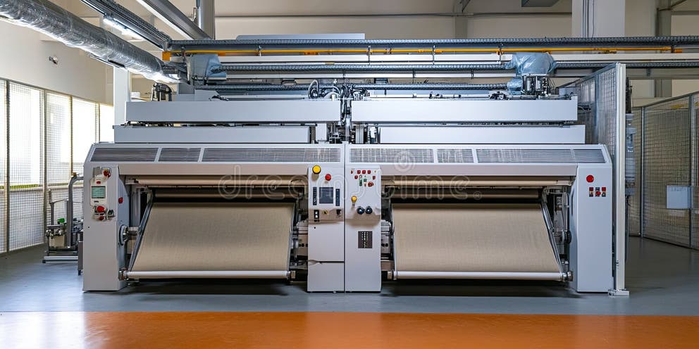 Industrial Textile Machine stock illustration. Illustration of ...