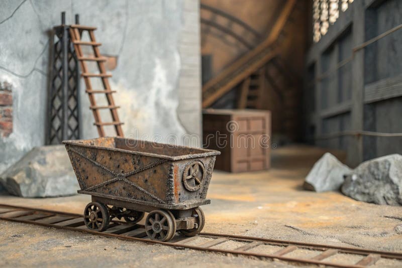 Industrial Texture Background Miniature Cart Detail - Generated by Ai ...