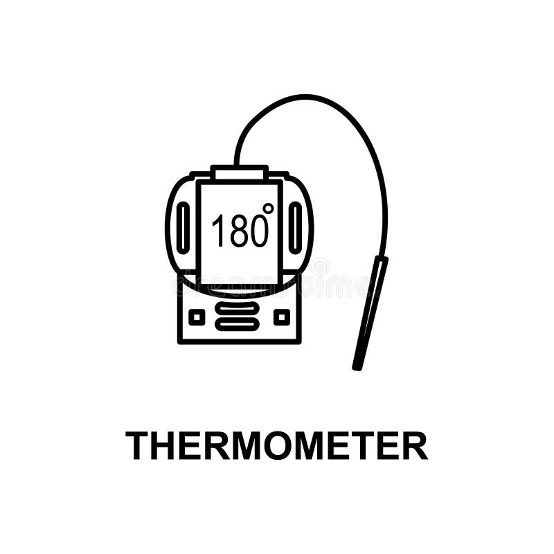 Industrial Thermometer Icon. Element of Measuring Instruments Icon with ...