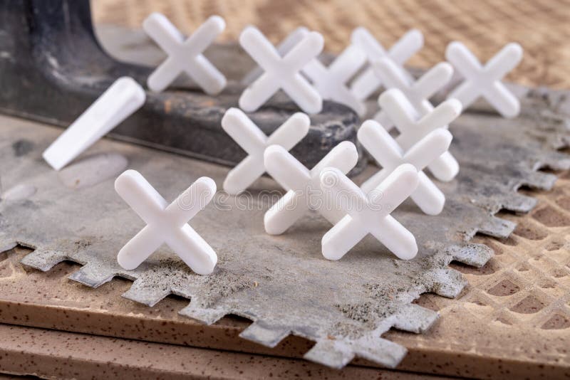 Industrial Tiles and Plastic Crosses for Tiling. Accessories for ...
