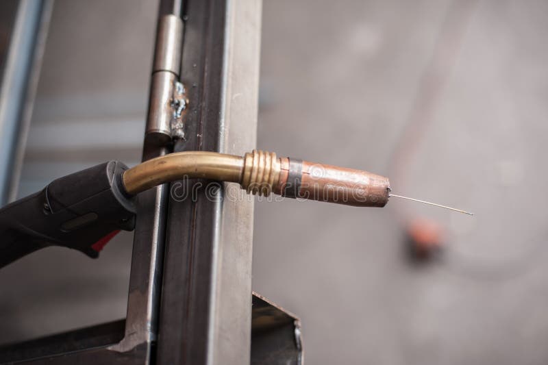 Industrial Tool for Welding the Steel Structure Stock Image - Image of ...