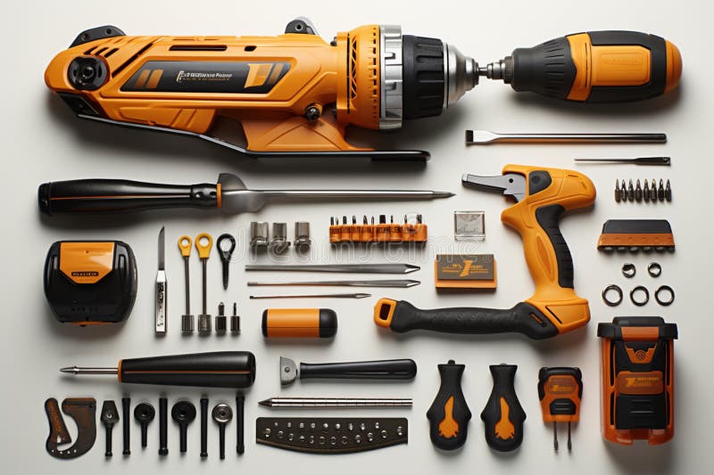 Industrial Tools stock illustration. Illustration of wooden - 302978385