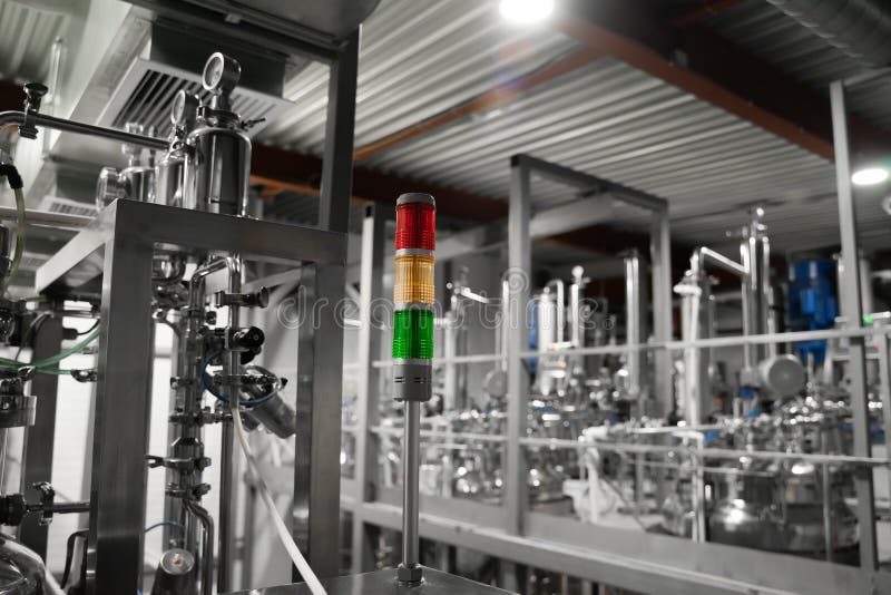 Industrial Tower Signal Lights Indicate the Error Status of the ...