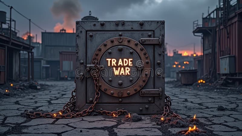 Industrial Trade War: Locked Safe in Apocalyptic Factory Setting at ...