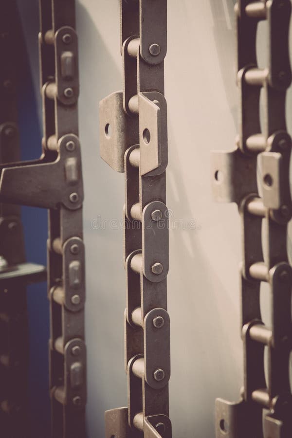 Industrial Transmission Chain Stock Photo - Image of technology ...