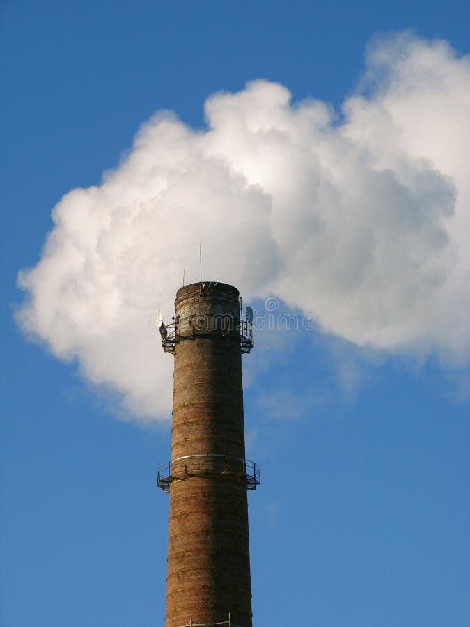 Industrial tube stock image. Image of brick, fume, construction - 12653827