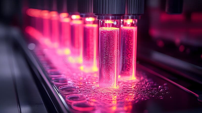 AI-Generated Pink Liquid Experiment Stock Illustration - Illustration ...