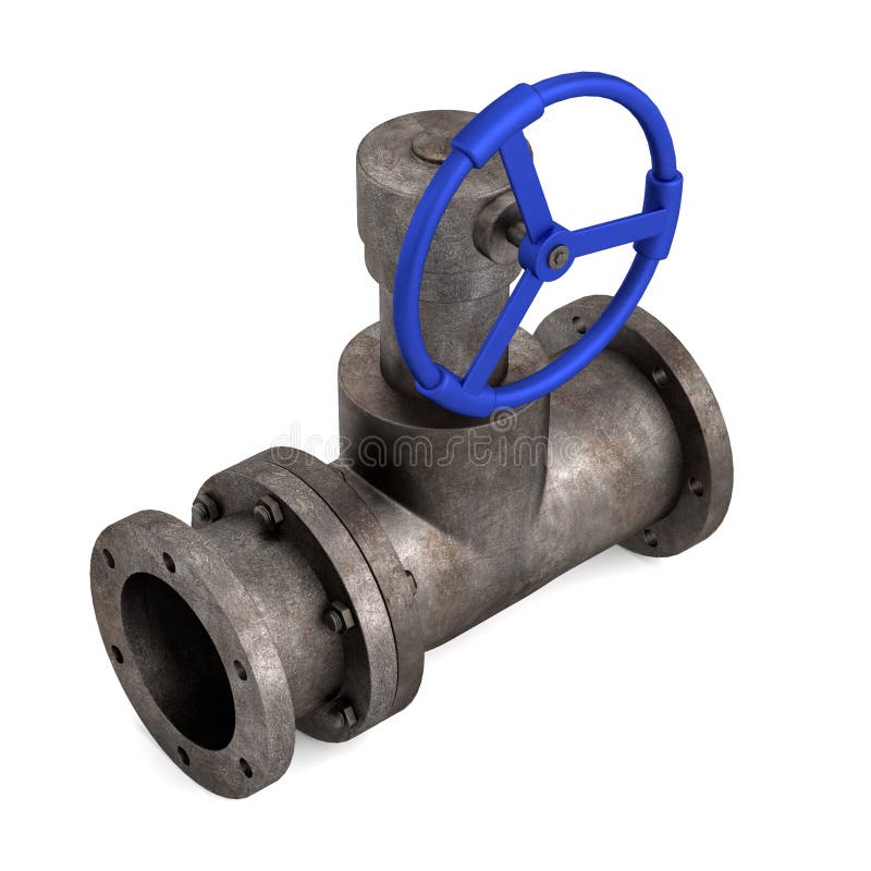 Industrial valve stock illustration. Illustration of metal - 55465423
