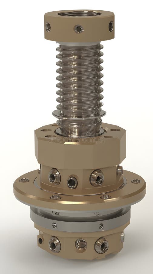 Industrial Valve with Intricate Design and Finish Stock Illustration ...