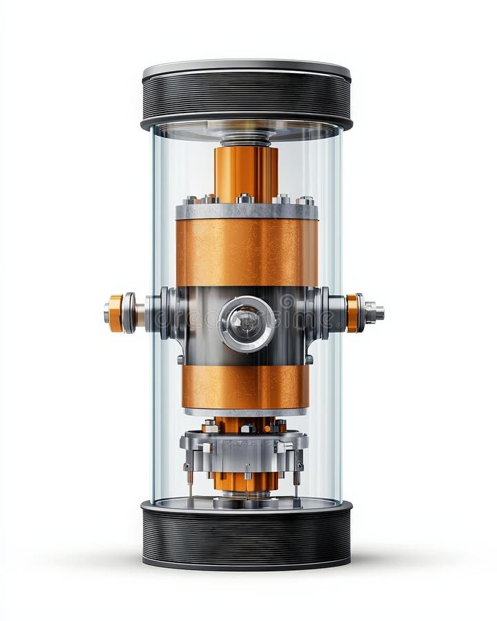 Industrial Valve with Transparent Enclosure Stock Illustration ...