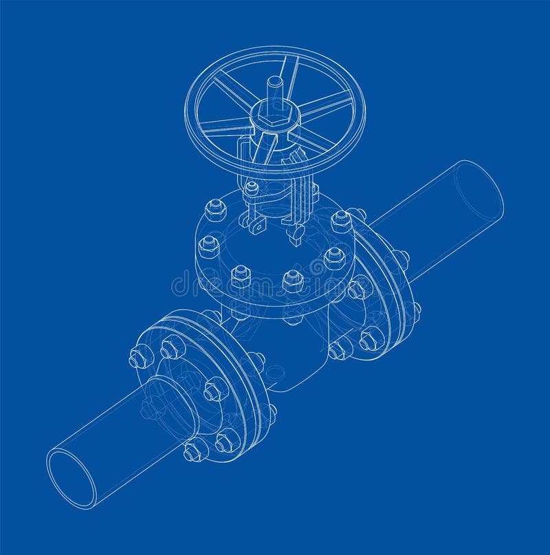 Cad Valve Drawing Stock Illustrations – 223 Cad Valve Drawing Stock ...
