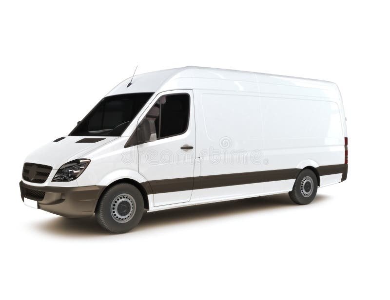 White cargo van stock image. Image of commercial, cargo - 26017725