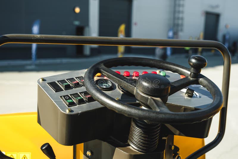 Industrial Vehicle. Heavy Construction Equipment Machine. Asphalt ...