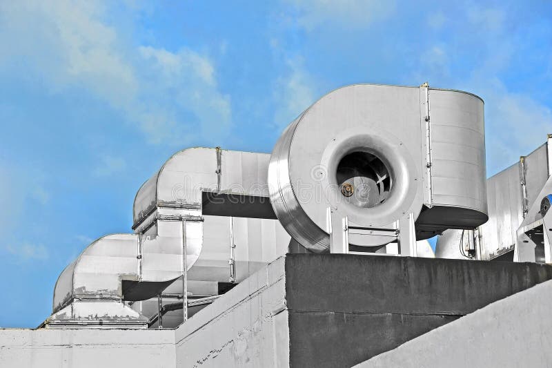Industrial Ventilation System Stock Photo - Image of industry, electric ...