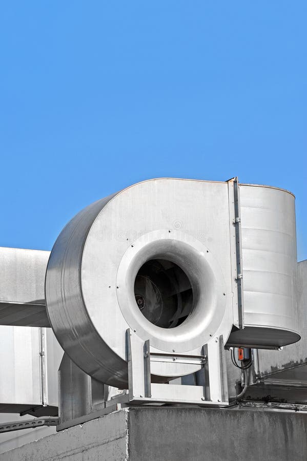 Industrial Ventilation System Stock Image - Image of pipeline ...