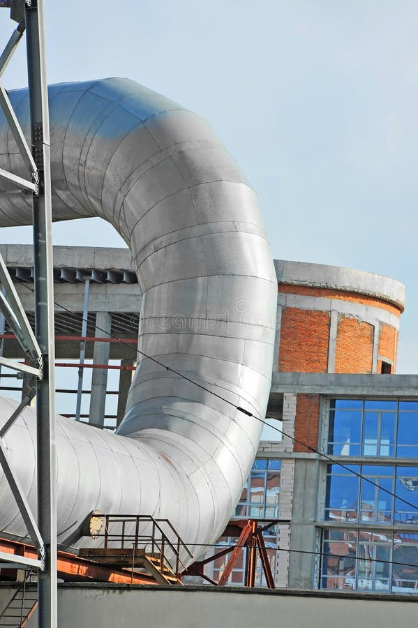 Industrial Ventilation System Stock Image - Image of business, pipeline ...