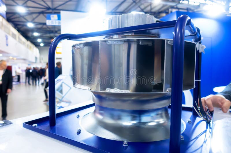Industrial Ventilation Systems. Centrifugal Fans Stock Image - Image of ...