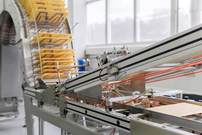 Industrial Wafer Machine in Action Stock Image - Image of process ...